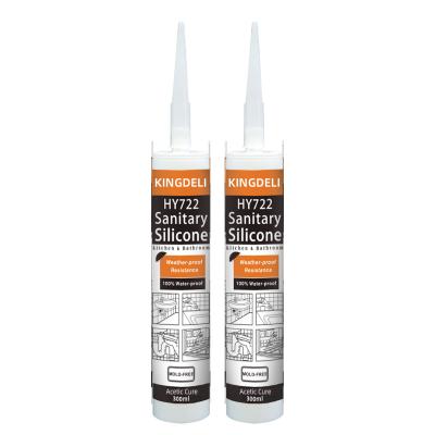 China 280ml 300ml Mold Resistant Silicone Sealant Sanitary For Bathroom for sale