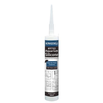 China Acetic Waterproof Sanitary Sealant Clear For Large Glass Plate for sale