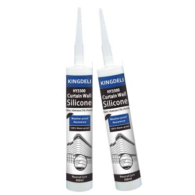 China Waterproof Neutral Cure Clear Silicone Sealant For Curtain Wall 280ml for sale