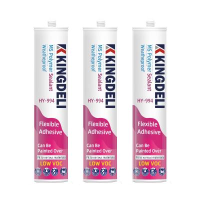 China Weather Resistant MS Polymer Adhesive Sealant White Color Low Odor for sale
