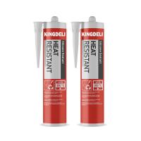 China Acetic Cure Heat Resistant Silicone Sealant Black Color With 280Ml Tube for sale