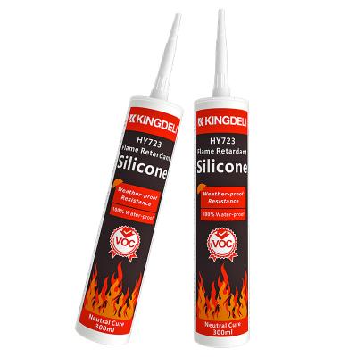 China Flame Retardant Glass Neutral Silicone Sealant For Roof 300ml for sale