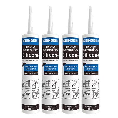 China ISO9001 Neutral Silicone Sealant Transparent Aquarium Glass Silicone Sealant Clear Glue for sale