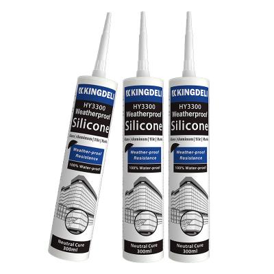 China Anti Mildew Neutral Fireproof Silicone Sealant HY3300 Multi Use for sale