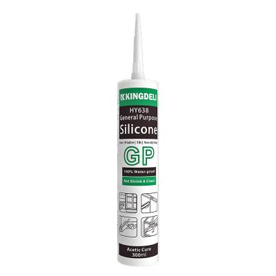 China One Component General Purpose Silicone Sealant Adhesion Glue 280ml For Glass for sale