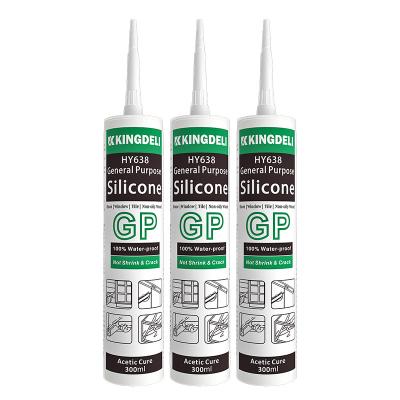 China Acetic Clear Glass Sealant Water Resistant Sealant Silicone Adhesive For Marble for sale