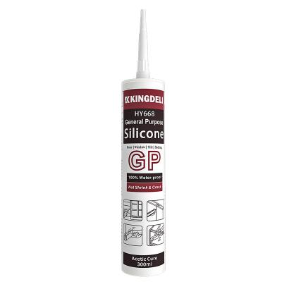 China 280ml Acetic Silicone Sealant Multipurpose Glass Sealant Weatherproof for sale