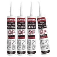 China Acetic Grey Black White GP Silicon Sealant Glue Adhesive For Window for sale