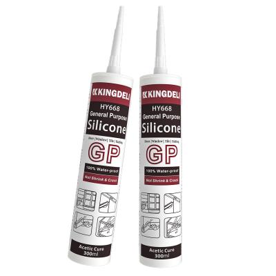 China Odorless Strong Adhesive Silicone Sealant 280ml White Color for sale