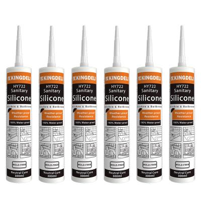 China High Strength Fast Curing Waterproof Sanitary Silicone Sealant For Glass for sale