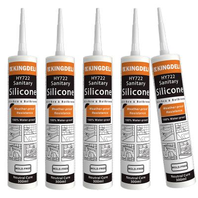 China White Black Neutral Cure Clear Glass Sealant Anti Mildew Transparent Silicone for sale