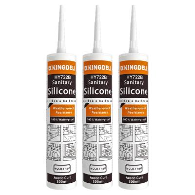 China Acetic Waterproof Structural Transparent Clear Silicone Sealant Tube For Glass for sale