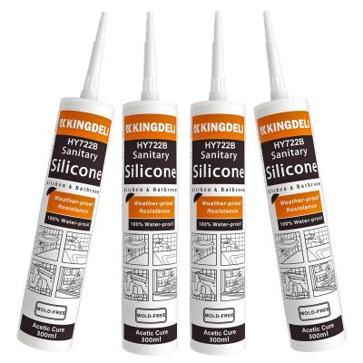 China General Purpose RTV Glass Sealant Adhesives Waterproof Clear Silicone Sealant for sale