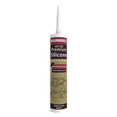 China Acetic GP Glass Sealant RTV Silicone Glue Weatherproof Silicone Sealant Adhesive for sale