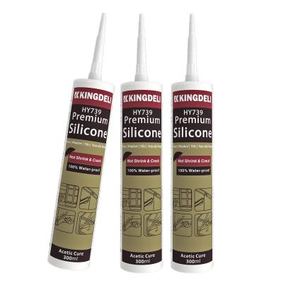 China Acetic Cure GP Glass Sealant Weatherproof Adhesives Silicone Sealant For Window for sale