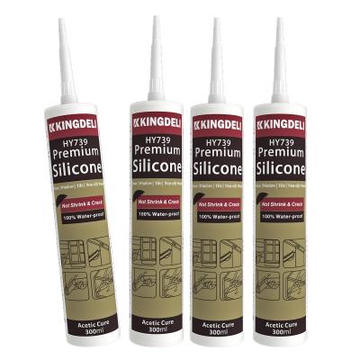 China Acetic Weatherproof Glass Sealant GP Silicone  Glue For Window for sale