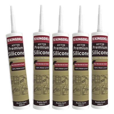 China OEM RTV Aquarium Acid High Temperature Resistant Acetic Silicone Sealant Glue for sale