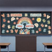 China Announcement Creative Label Classroom Blackboard Decorations Self Adhesive Wall Stickers for sale