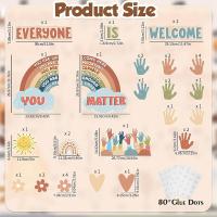 China Announcement Creative Label Classroom Blackboard Decorations Self Adhesive Wall Stickers for sale