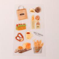 China Transparent Cute Cartoon 3D Epoxy Dome Stickers DIY Custom Logo Crystal Epoxy Resin Stickers for sale