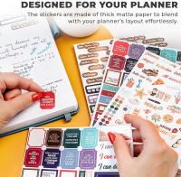 China Efficient Custom Planner Stickers Versatile Note Taking Stickers for sale