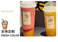 China Roll Form Milk Tea Label Self Adhesive With Printable Thermal Paper for sale