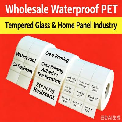 China Waterproof PP White Sticker Removable Adhesive Vinyl Stickers for sale
