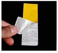 China Multi Layered Peel And Reveal Labels Foldable Chemical Resistant for sale