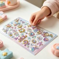 China Magic Gem 3D Epoxy Resin Stickers For Kids Sparkly Decorative Fairy Wand Bubble Stickers for sale