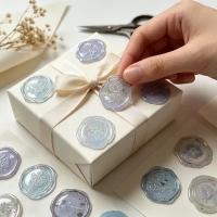 China Embossed Wax Seal Stickers 3D Candy Stickers Glitter For Envelope Gift Box Journal for sale