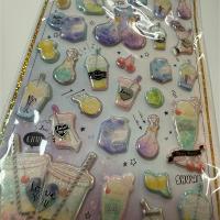China Custom Pattern 3D Bubble Stickers Decorative For Water Bottle Phone Notebook Toy DIY Craft for sale