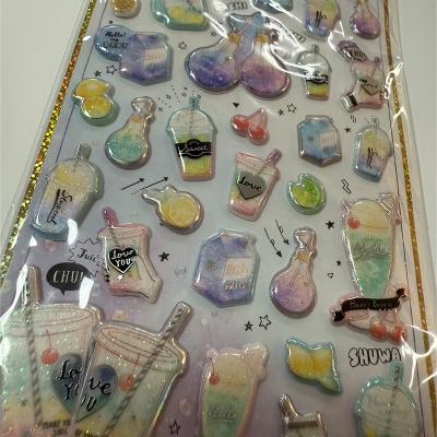 China Custom Pattern 3D Bubble Stickers Decorative For Water Bottle Phone Notebook Toy DIY Craft for sale