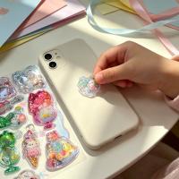 China Die Cut Water Shaker Stickers Custom Cartoon Pattern Liquid Shaking Sticker For Scrapbooking Gift for sale