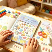 China Custom 3D Dome Kids Nail Stickers OEM ODM Safe Removable Cartoon Epoxy Dome Nail Stickers for sale