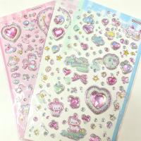 China Custom Diamond 3D Candy Stickers Sparkle Gem For Kids DIY Crafts Decoration OEM ODM for sale