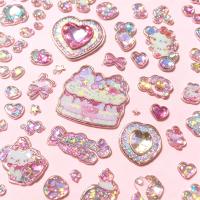China Custom Diamond 3D Candy Stickers Sparkle Gem For Kids DIY Crafts Decoration OEM ODM for sale
