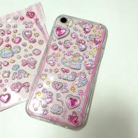 China Custom Diamond 3D Candy Stickers Sparkle Gem For Kids DIY Crafts Decoration OEM ODM for sale