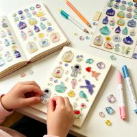 China High Clear Epoxy Dome Stickers Hot Gold Foil Cartoon 3D Resin Stickers Kids DIY OEM ODM for sale