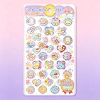 China Colorful Laser Cartoon Stickers Multi Purpose DIY Decoration Customizable Kids Craft Stickers for sale
