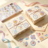 China Colorful Laser Cartoon Stickers Multi Purpose DIY Decoration Customizable Kids Craft Stickers for sale