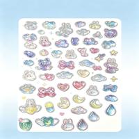 China Custom Cartoon 3D Custom Epoxy Dome Stickers Transparent Jelly Crystal Stickers For Children for sale