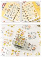 China Transparent OPP Cultural And Creative Journal Decoration Stickers Waterproof Vinyl Labels for sale