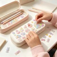 China Clear Personalized Candy Stickers 3D Transparent Epoxy Bubble Stickers Cute Cartoon DIY Decorative for sale