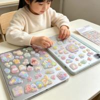 China Clear Personalized Candy Stickers 3D Transparent Epoxy Bubble Stickers Cute Cartoon DIY Decorative for sale
