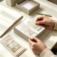 China Waterproof Custom Planner Stickers Kitterie Vintage Postage Stamp Stickers With Gold Foil for sale
