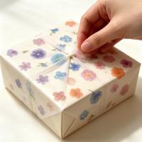 China Custom PET Transparent Flower Stickers Glitter Hot Foil Die Cut Stickers For Journal Decoration for sale