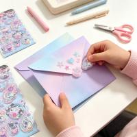China Custom Scented 3D Liquid Stickers Kids DIY Sequins Beads Decor Stickers For Journal Greeting Card for sale