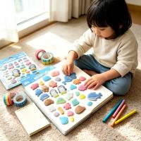 China Custom Flocking 3D Crystal Stickers Cute Sea Animal DIY Bubble Stickers For Kids Journal Kuka for sale