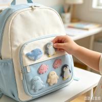 China Custom Flocking 3D Crystal Stickers Cute Sea Animal DIY Bubble Stickers For Kids Journal Kuka for sale