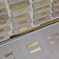 China 3D Bible Book Tabs Index Label Custom Designs Durable For Wide Range Application for sale